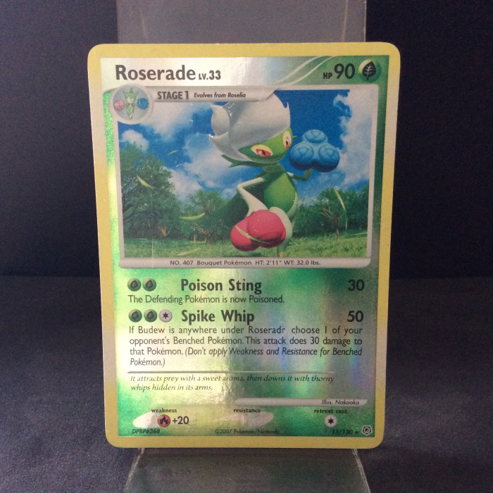 Roserade - Diamond & Pearl: Base Set - 13/130 - Reverse Foil - English ...
