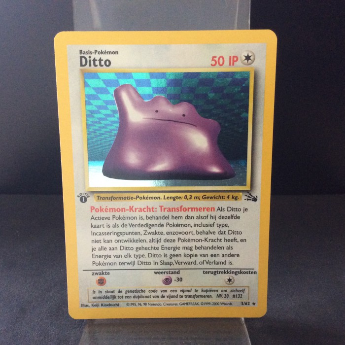 Ditto - Fossil - Holo - 1st Edition - Dutch - Near Mint | TCGX