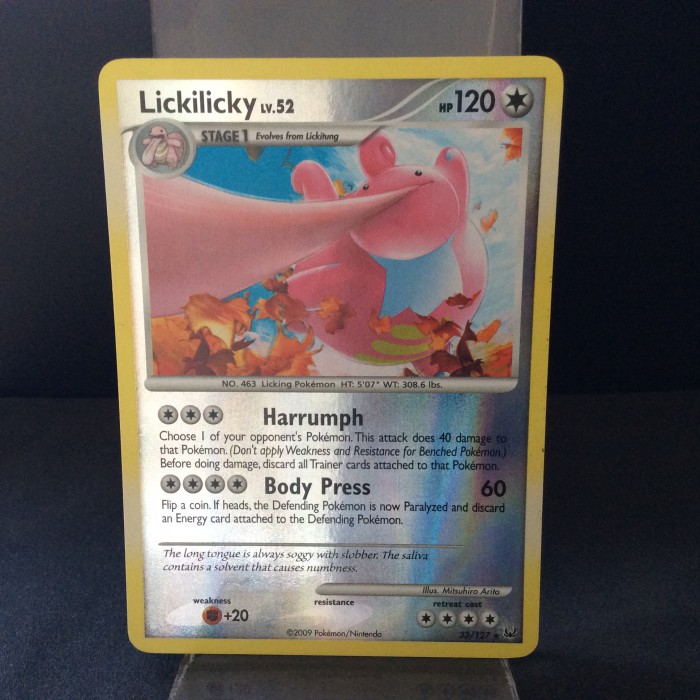 Lickilicky - Platinum: Base - 33/127 - Reverse Holo - English ...