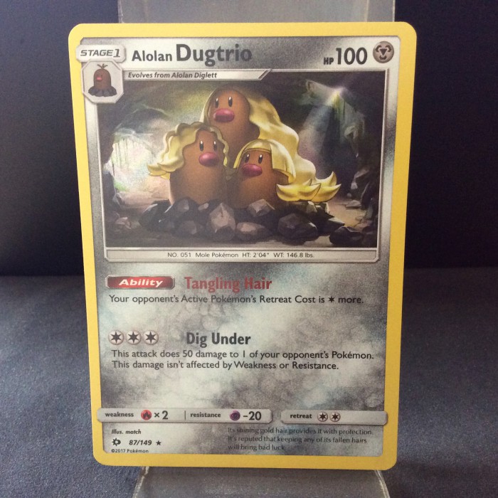 Alolan Dugtrio - Sun & Moon Base - 87/149 - English - Holo - Mint | TCGX