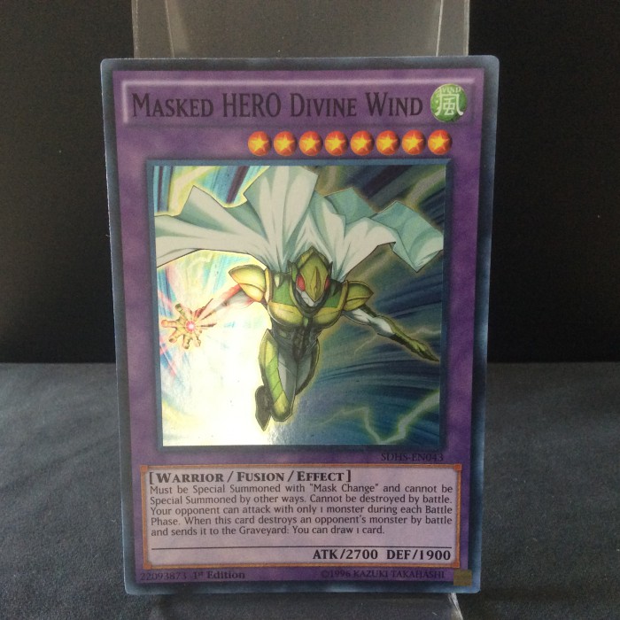 Masked HERO Divine Wind - SDHS-EN043 - 1st Edition - English | TCGX